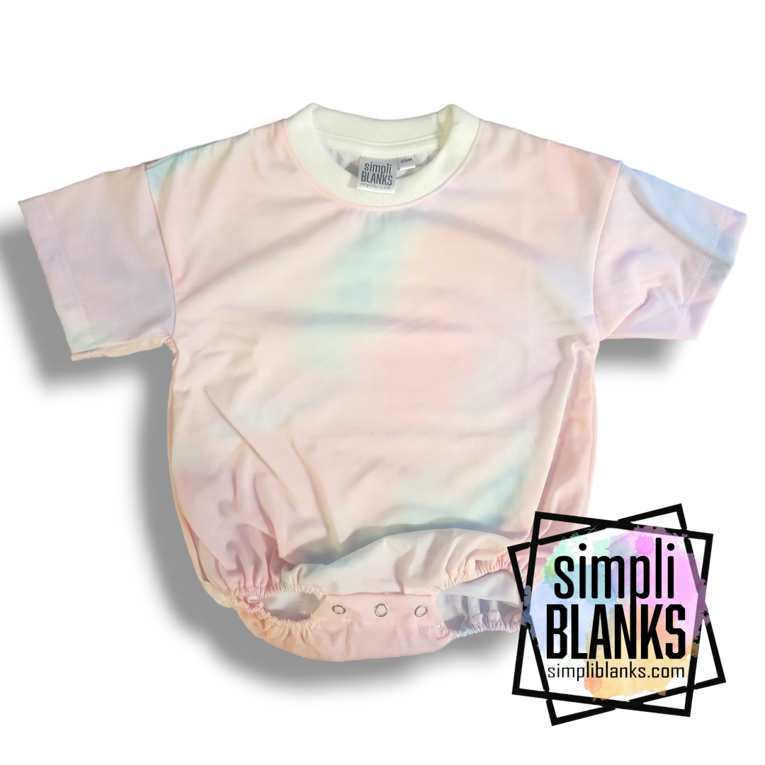 SS- Baggy Baby Romper (Tie-Dye/Cotton Candy) – Simpli Blanks
